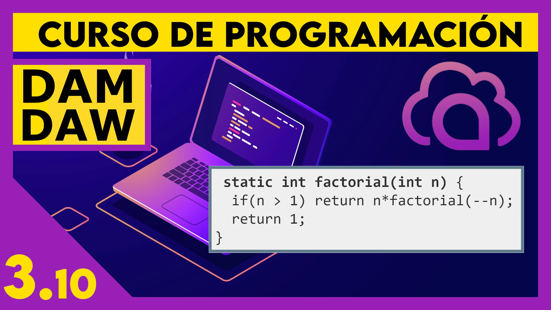 JAVA【DAM - DAW】 3.10 Recursividad en JAVA